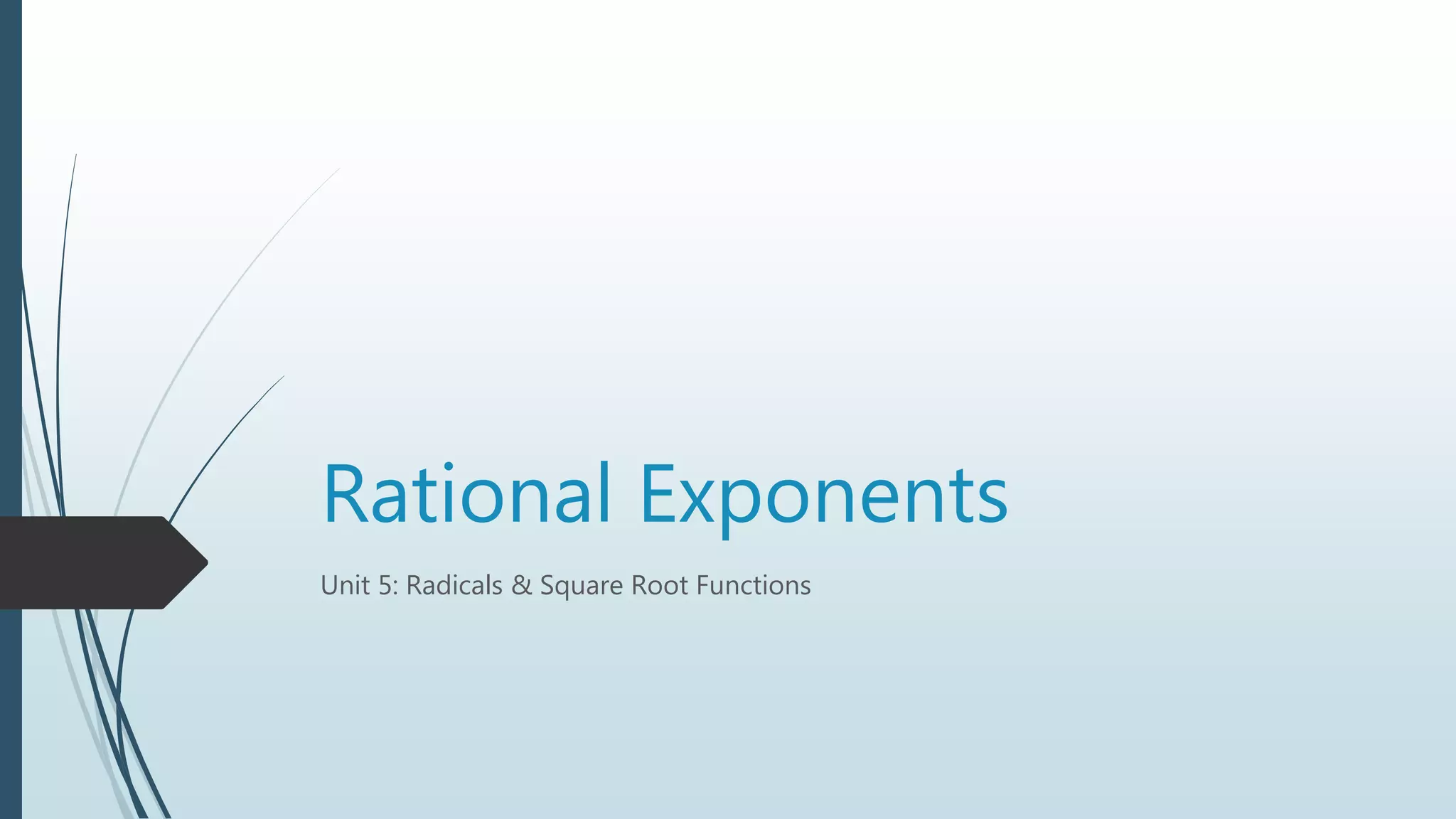 Rational Exponents | PPTX | Physics | Science
