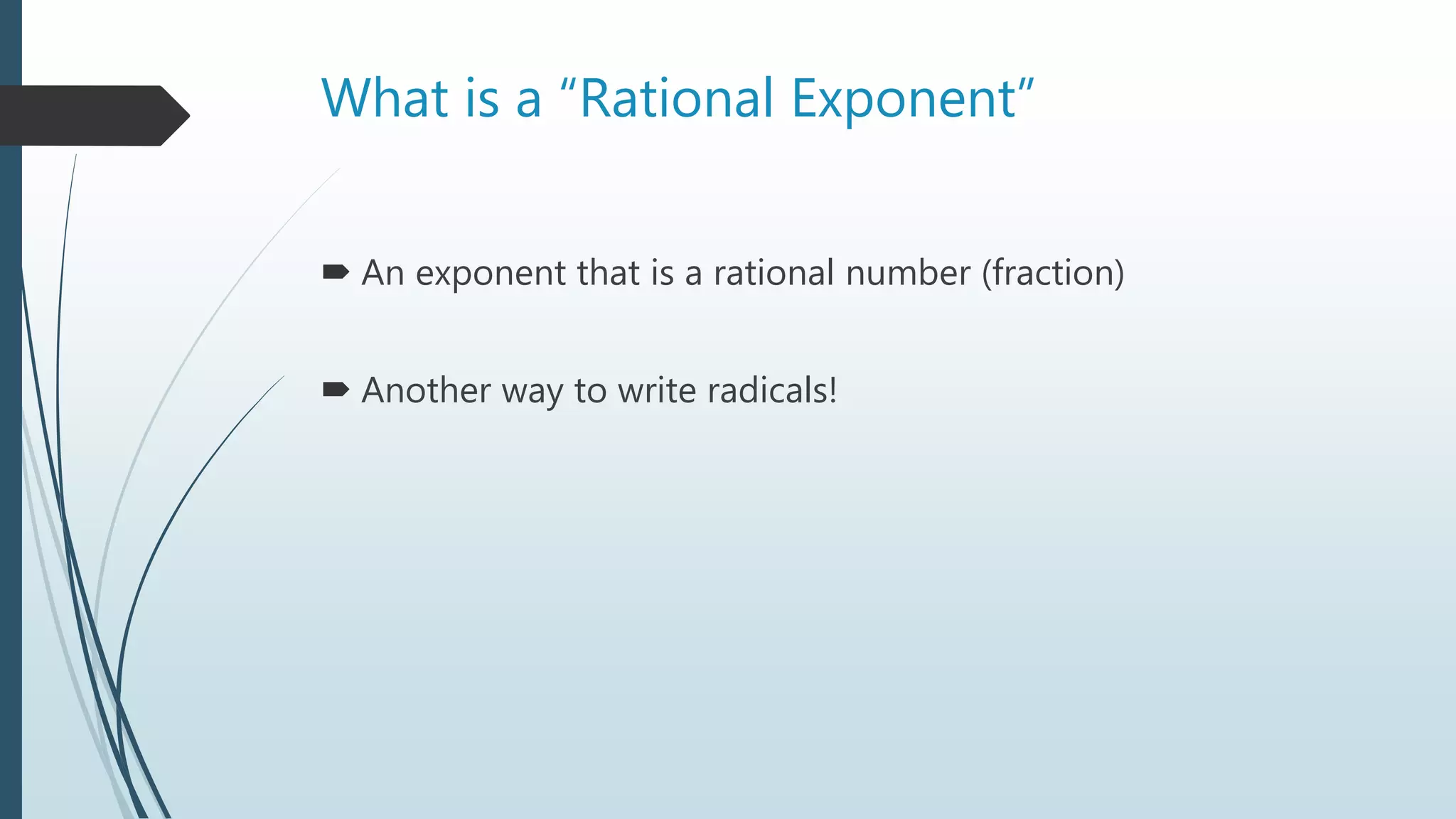 Rational Exponents | PPTX | Physics | Science