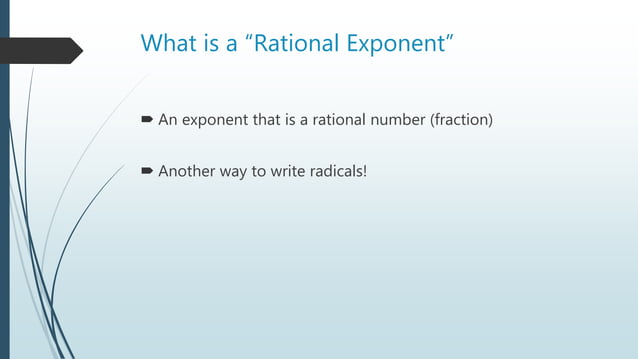 Rational Exponents | PPTX | Physics | Science