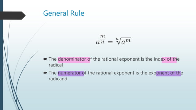 Rational Exponents | PPTX | Physics | Science