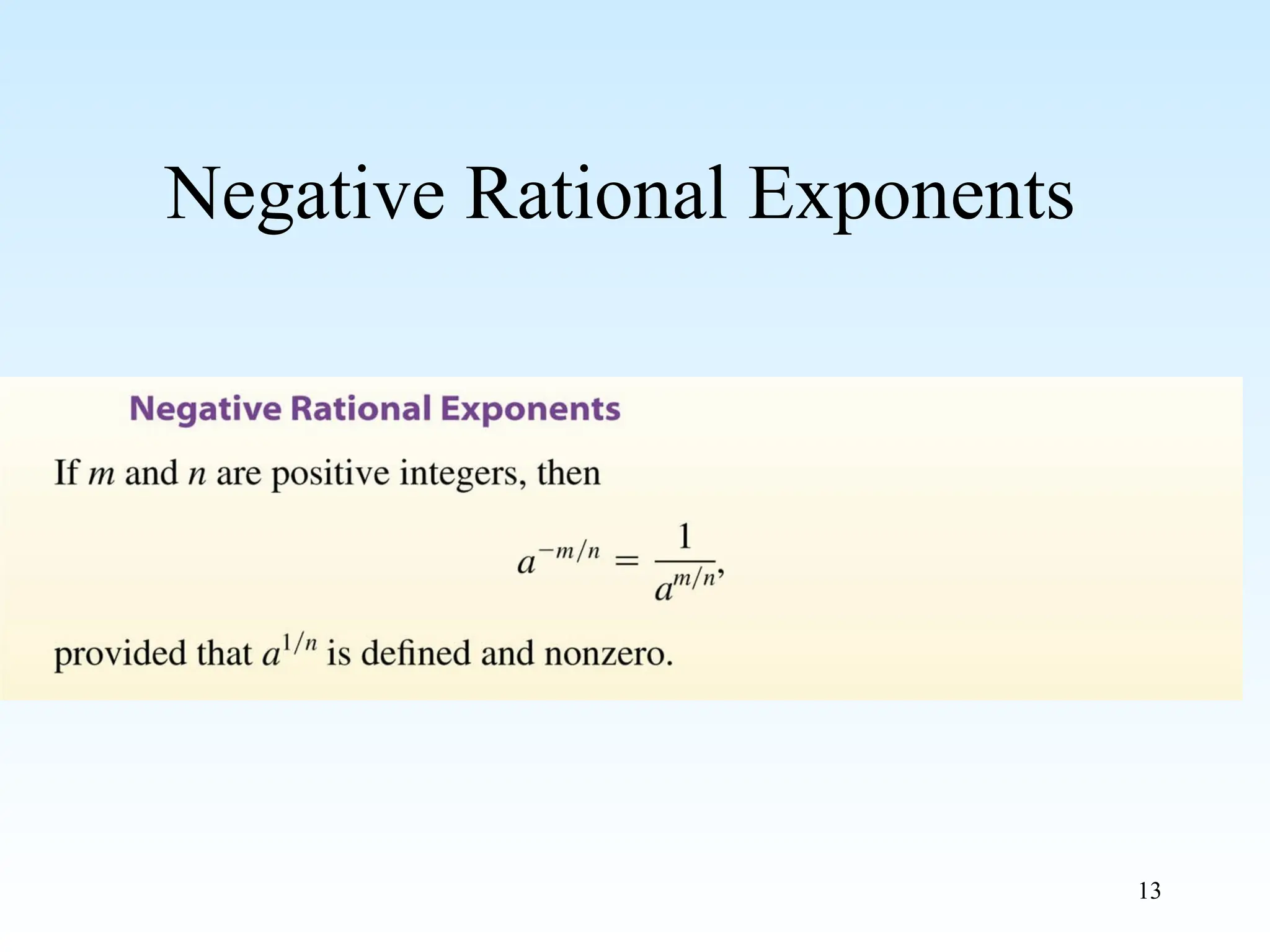 rational exponents powerpoint a-level maths | PPT