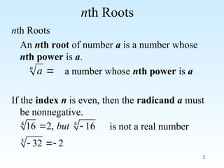 rational exponents powerpoint a-level maths | PPT