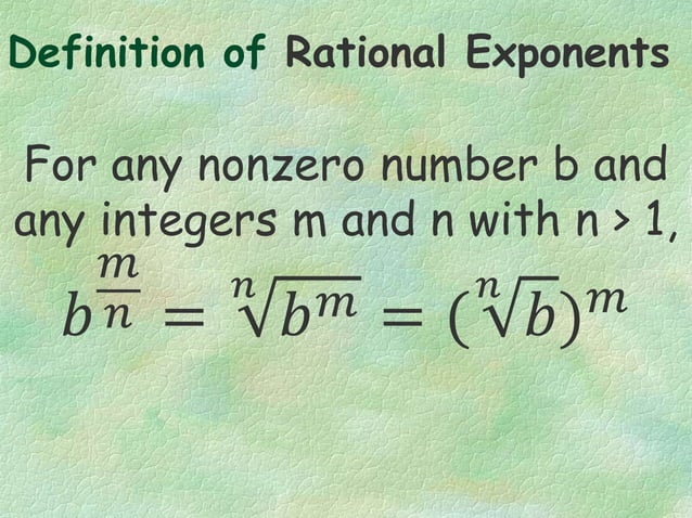 Rational exponents and radicals | PPTX | Physics | Science