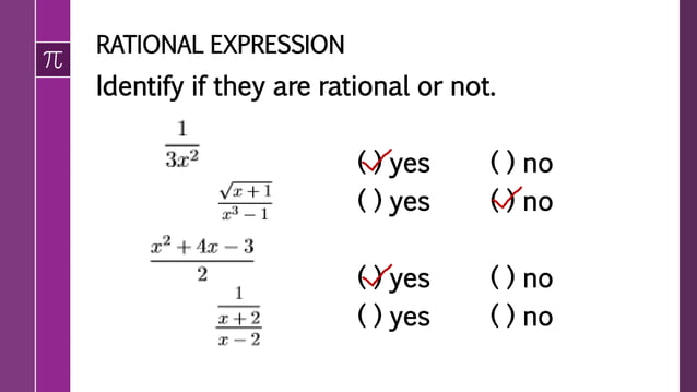 Rational expression | PPT