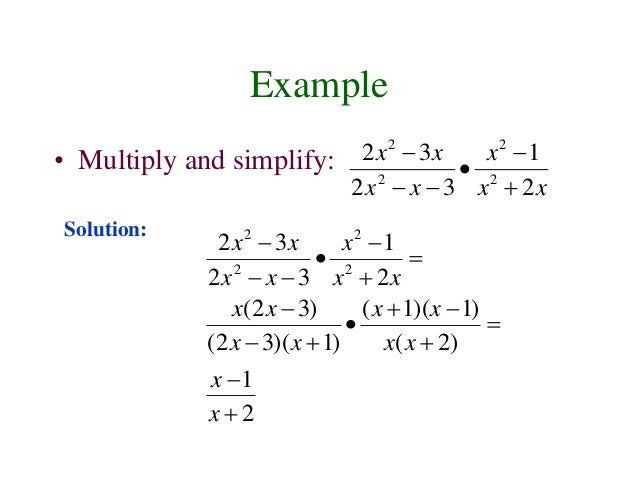 Rational expressions