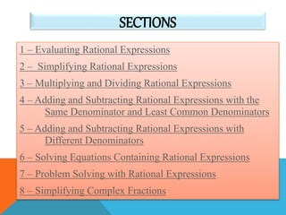 Rational expressions | PPTX