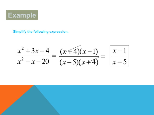 Rational expressions | PPTX