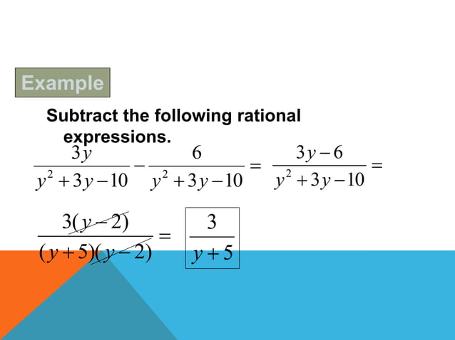Rational expressions | PPTX