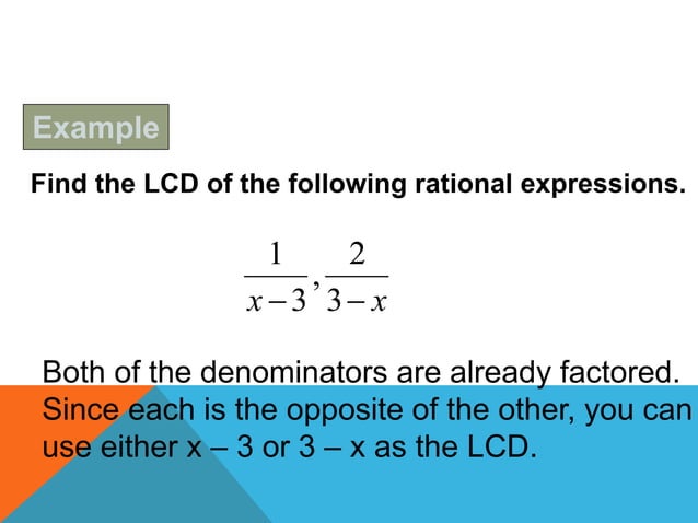 Rational expressions | PPTX