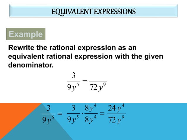 Rational expressions | PPTX