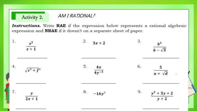 Rational Expressions -Introduction | PPTX