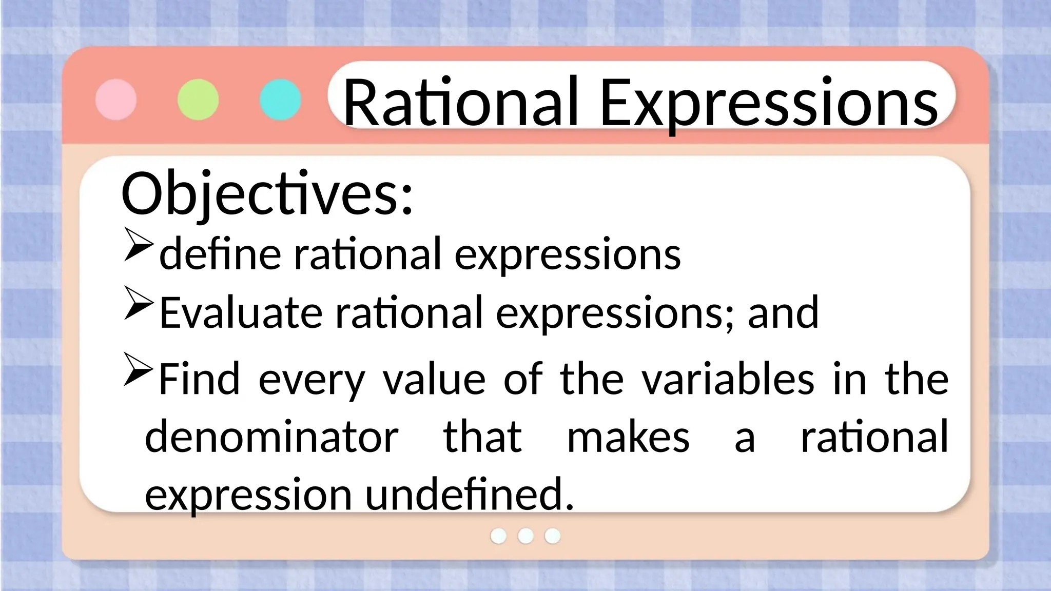 Rational Expressions - Mathematics 8.pptx