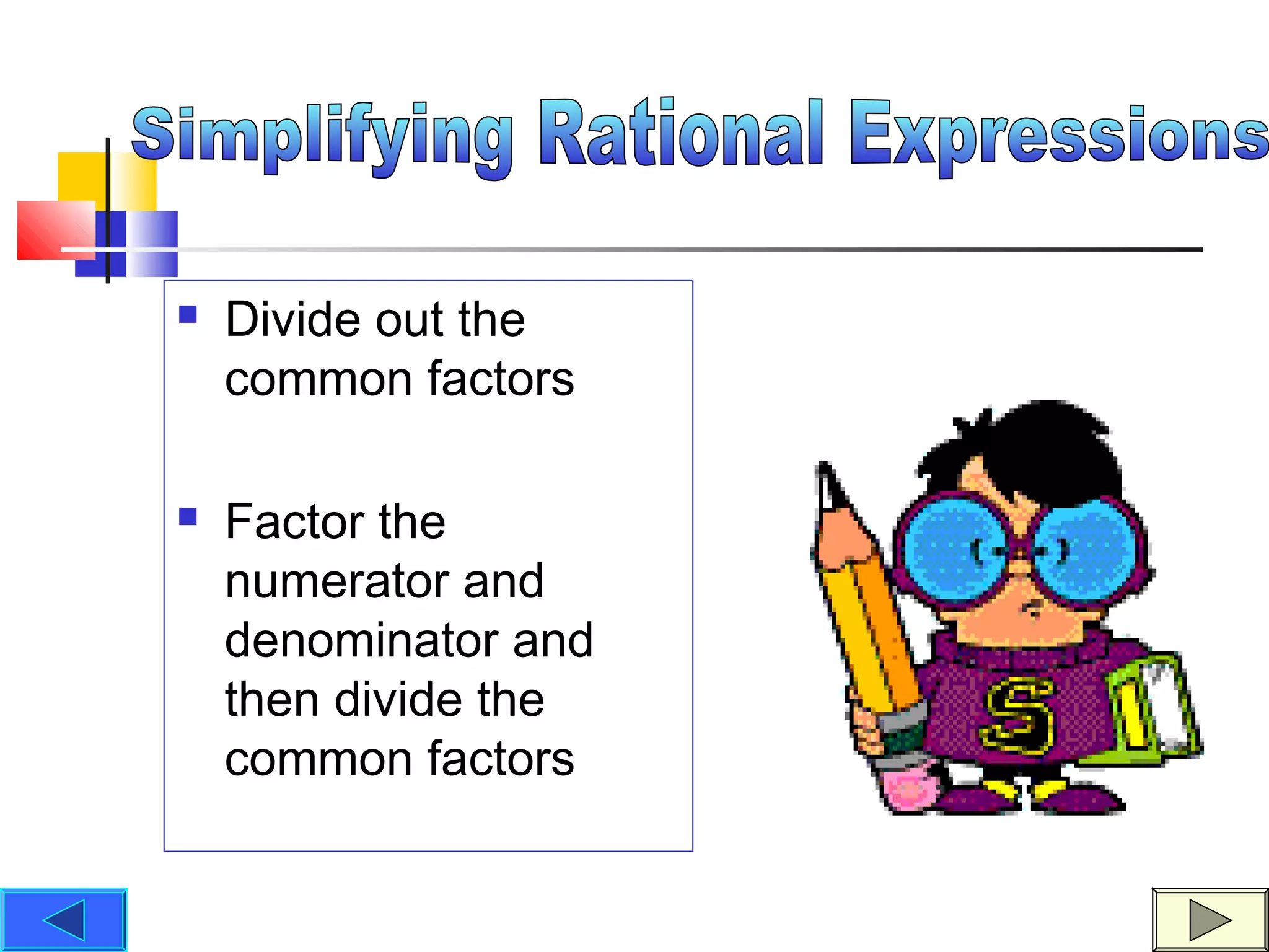 Rational expressions ppt | PPT