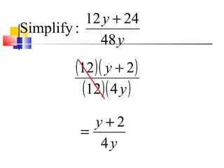 Rational expressions ppt | PPT