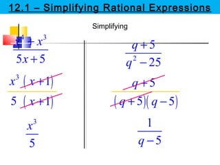 Rational expressions ppt | PPT