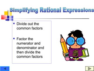 Rational expressions ppt | PPT