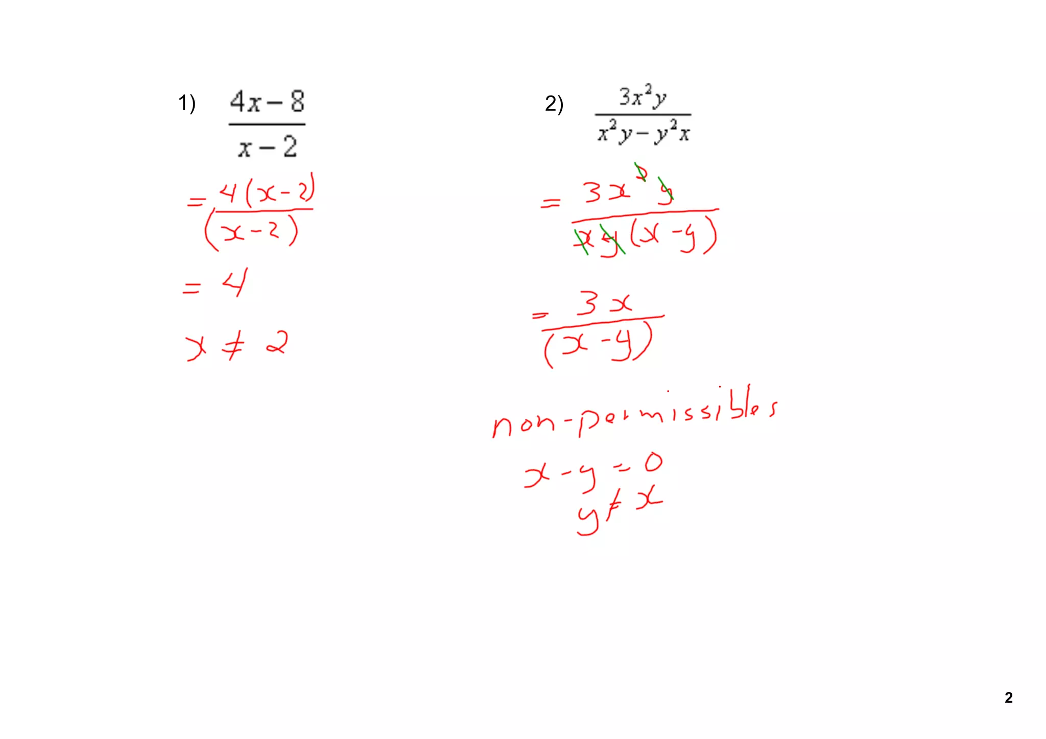 Rational Expressions Quiz | PDF