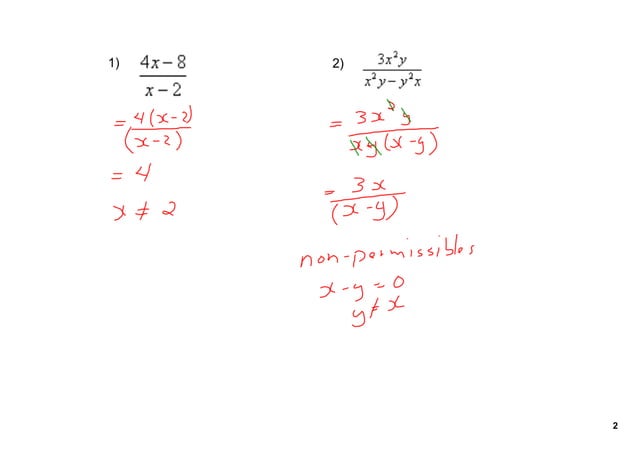 Rational Expressions Quiz | PDF