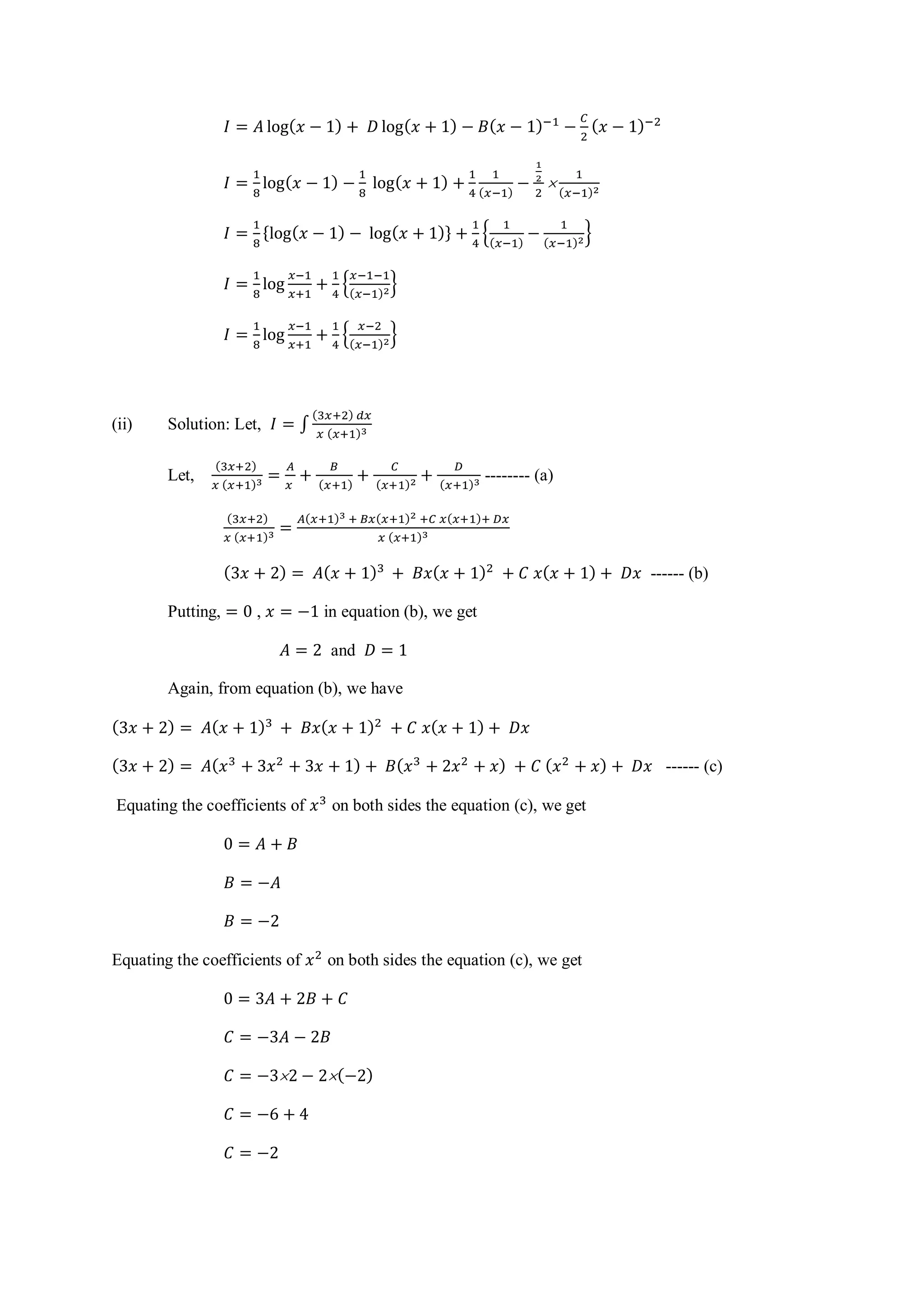 Integration Using Partial Fraction or Rational Fraction ( Fully Solved ...