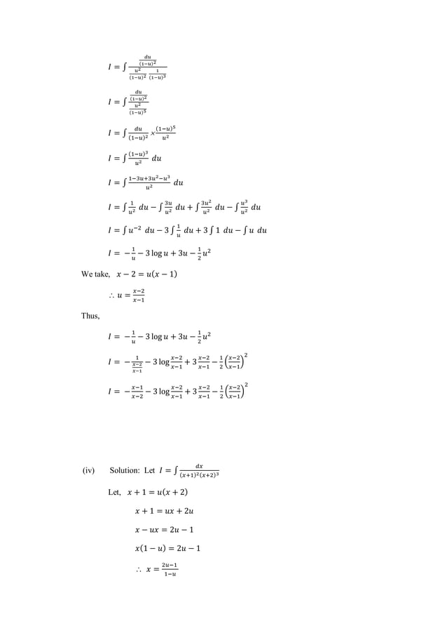 Integration Using Partial Fraction or Rational Fraction ( Fully Solved) | PDF | Physics | Science