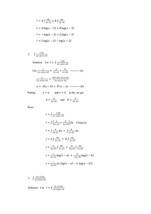 Integration Using Partial Fraction Or Rational Fraction Fully Solved