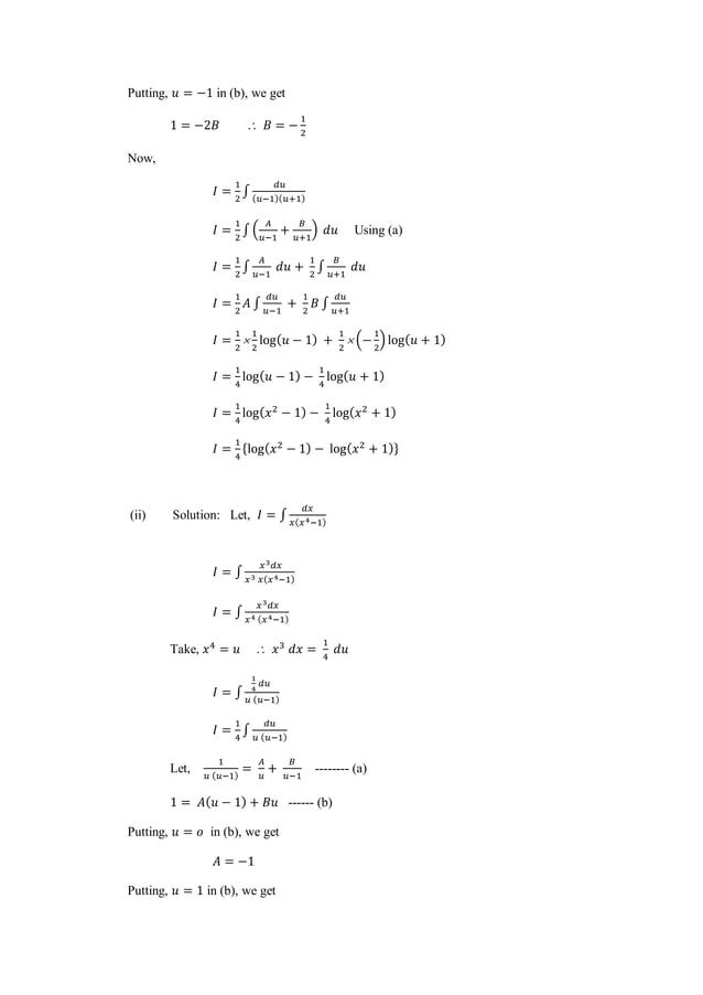 Integration Using Partial Fraction Or Rational Fraction Fully Solved
