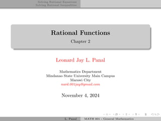 Rational Function############# Rational function | PPT