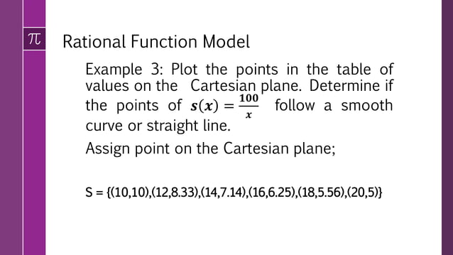 Rational function representation | PPTX