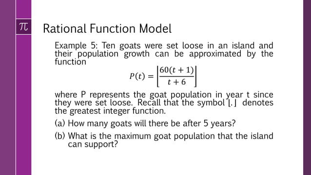 Rational function representation | PPTX