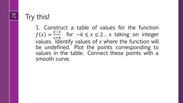 Rational function representation | PPTX