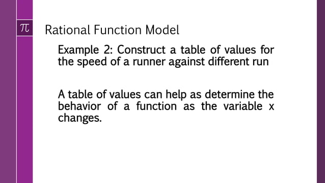 Rational function representation | PPTX