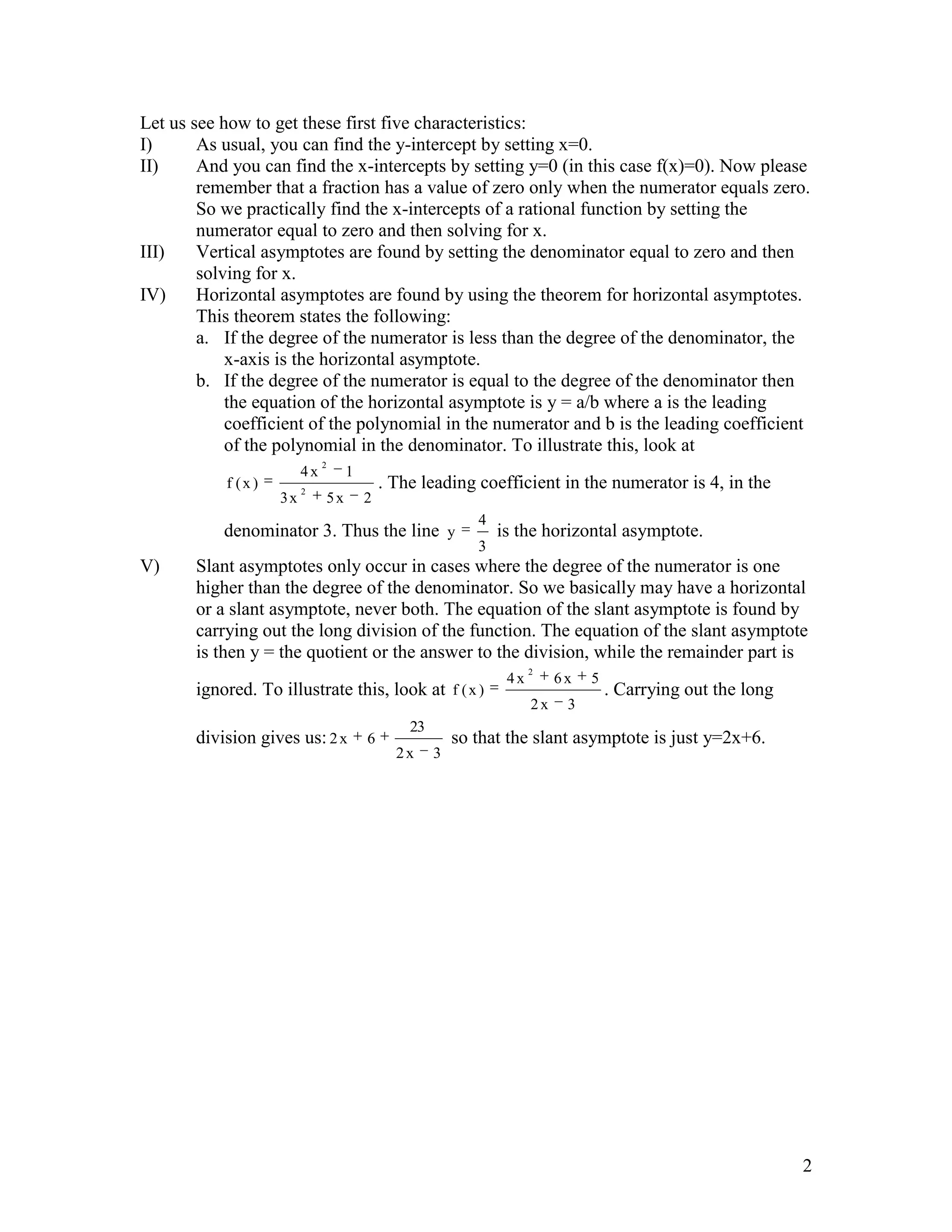 Rational functions | DOC