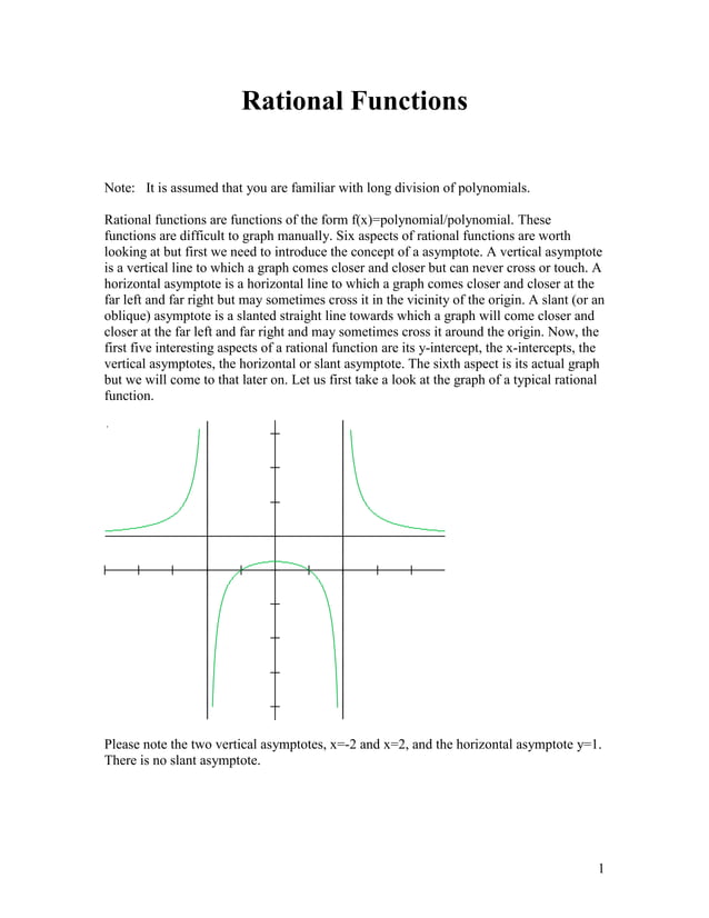 Rational functions | DOC