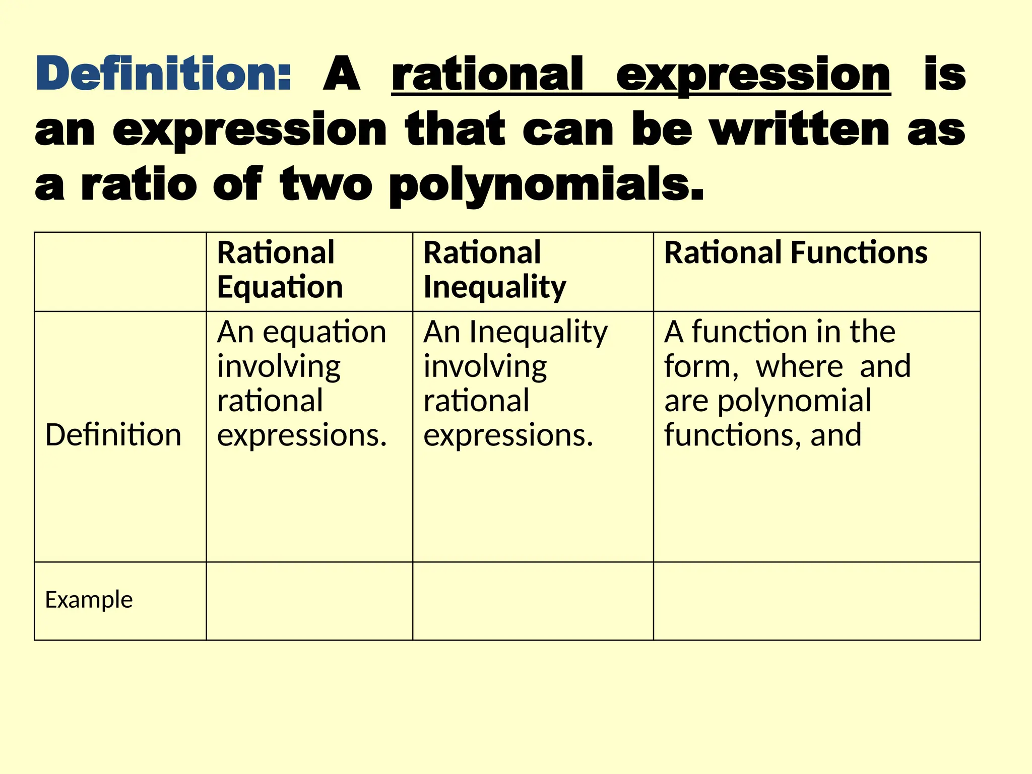 General Mathematics Rational Functions Pptx