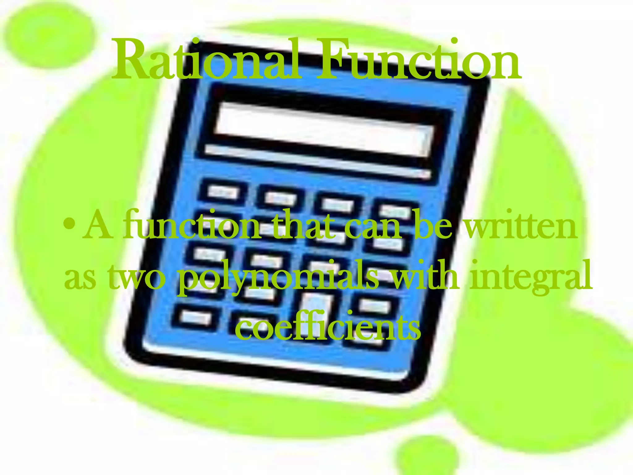 Rational Functions | PPT