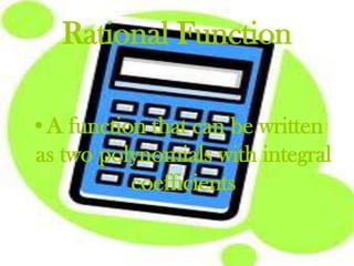 Rational Functions | PPT