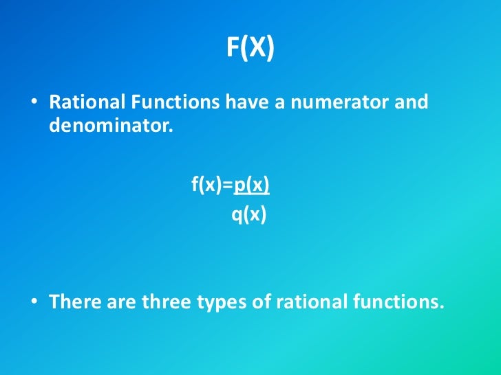 Rational functions bingo