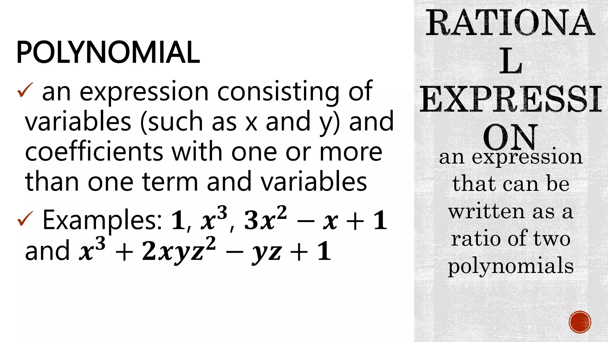 Rational functions, equations, inequalities.pptx