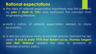 Macro Economics: Rational Hypothesis Complete | PDF