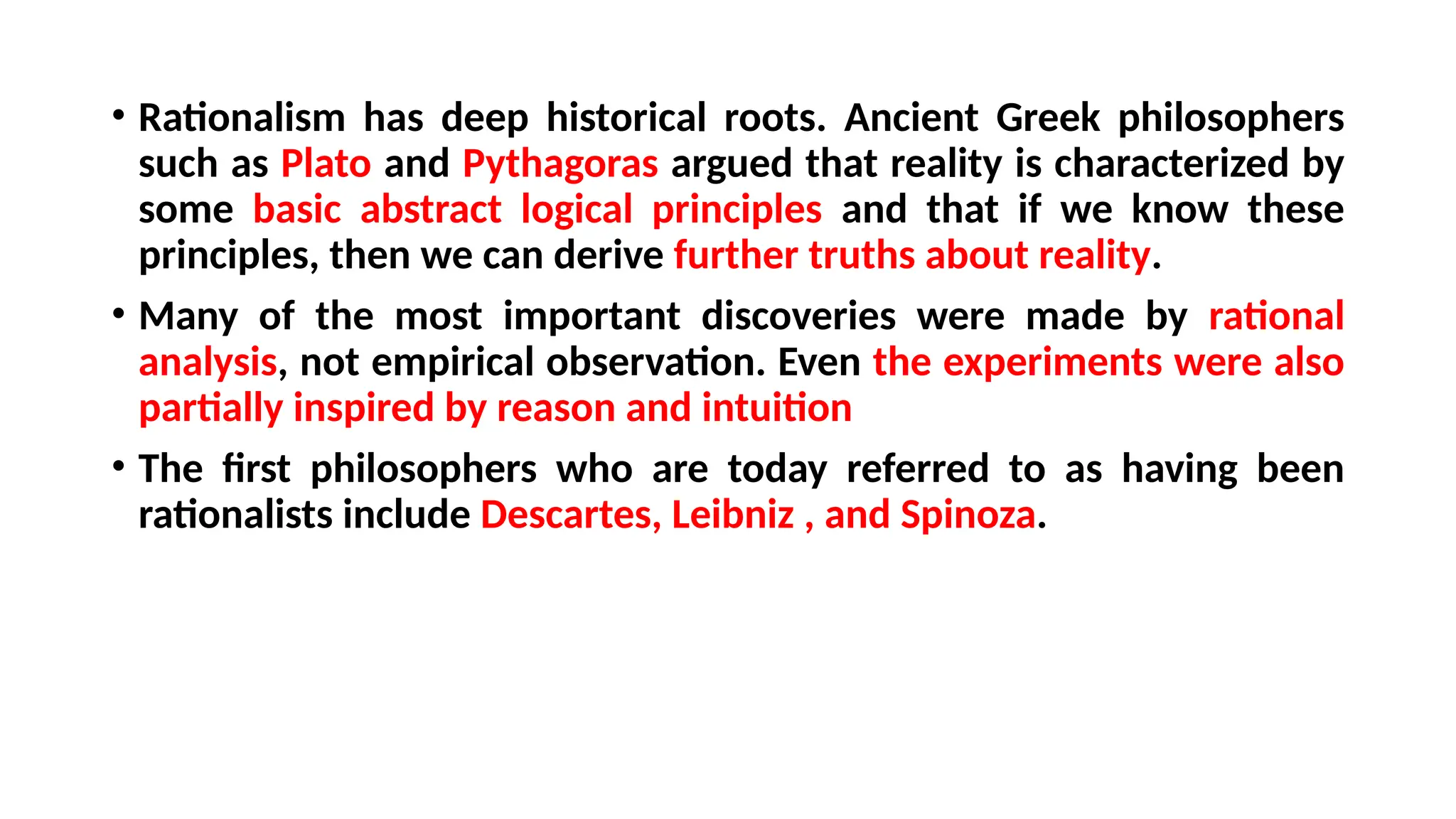 The concept of Rationalism and Rene Descartes | PPTX