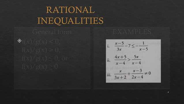 rational inequalities General mathematics 11 new.pptx | Physics | Science