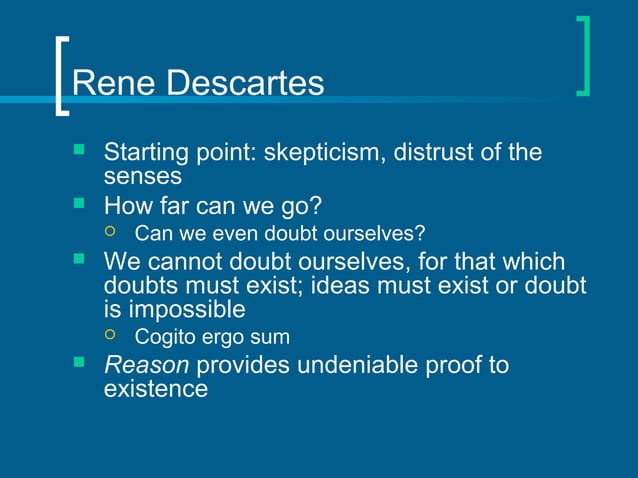 Rationalism and Empiricism | PPT | Physics | Science