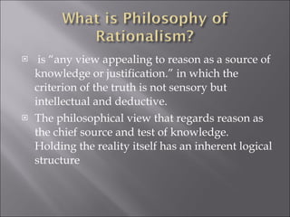 Rationalism report | PPT | Agnosticism | Religion & Spirituality