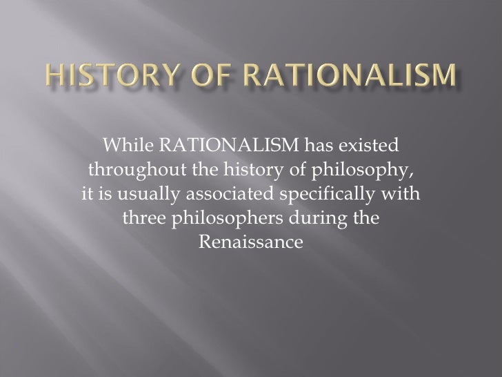 Rationalism report