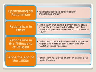 Rationalism | PPTX