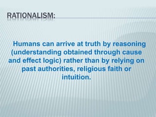 Rationalism | PPTX