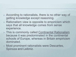 Rationalism | PPTX