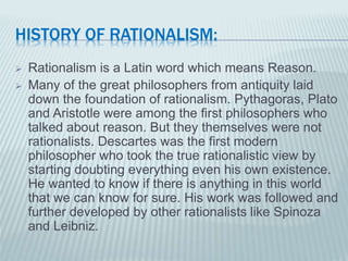 Rationalism | PPTX