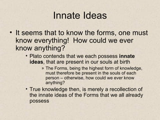 Rationalist epistemology plato | PPT