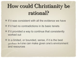 Rationality and christianity | PPT